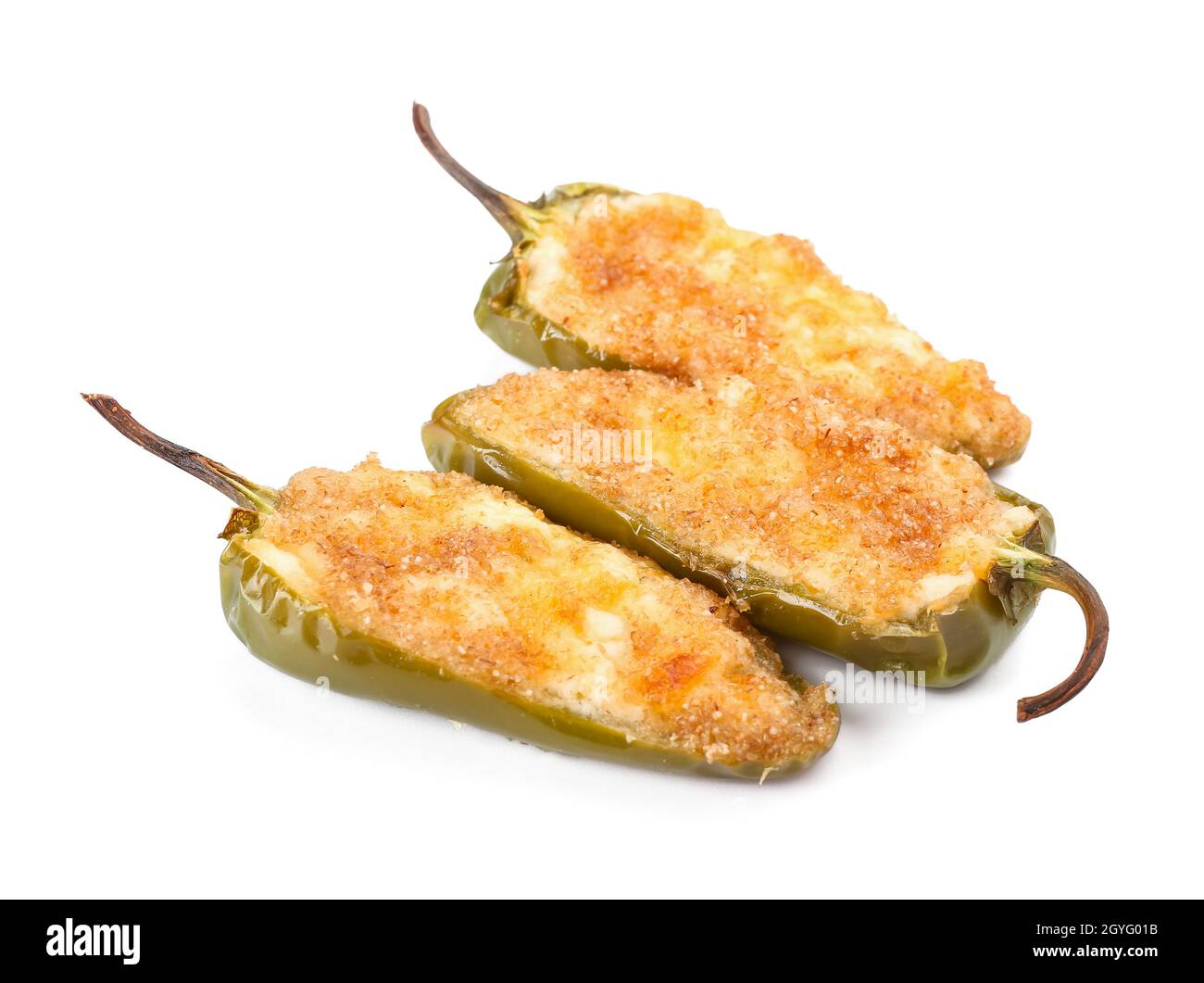 Tasty homemade jalapeno poppers on white background Stock Photo - Alamy