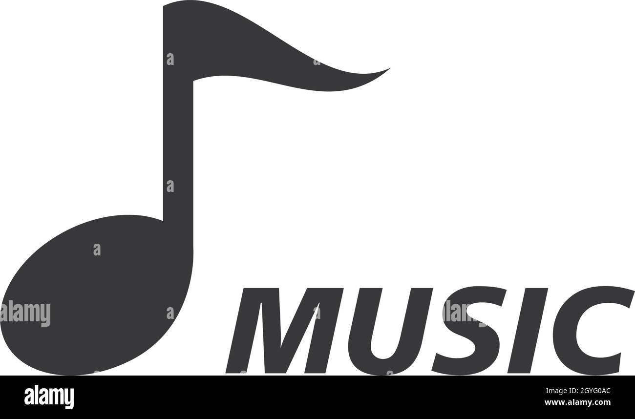 Music note Icon Vector template Stock Vector Image & Art - Alamy