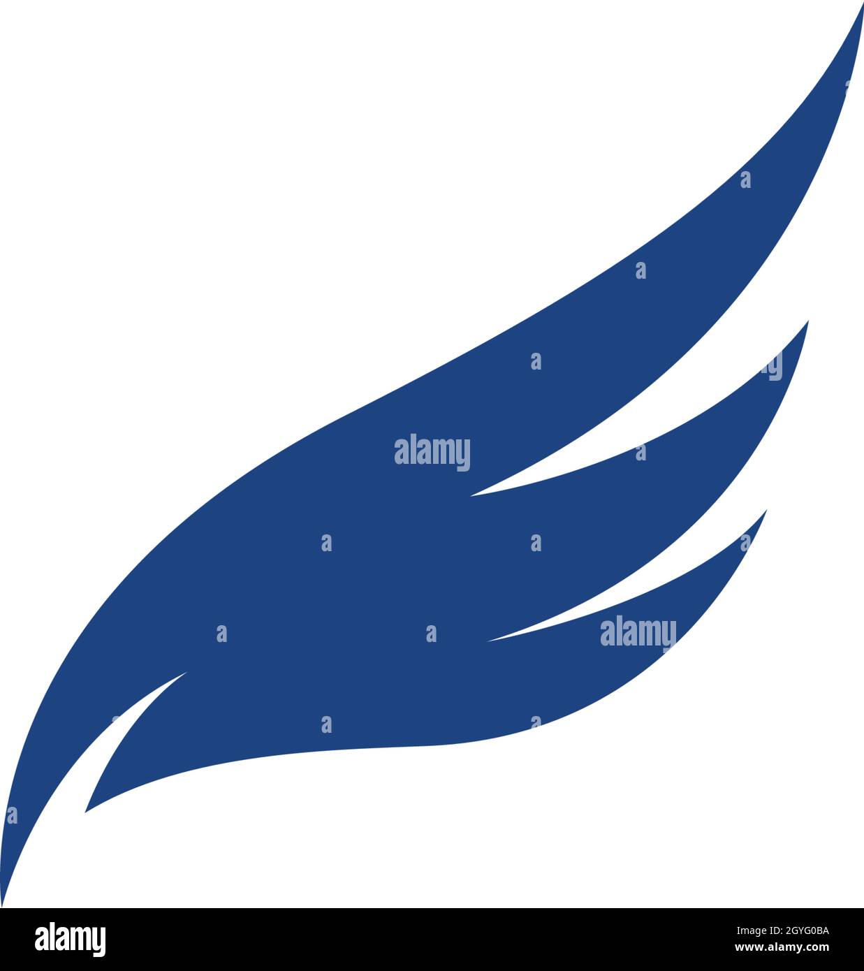 Falcon Wing Logo Template vector icon design Stock Vector Image & Art ...