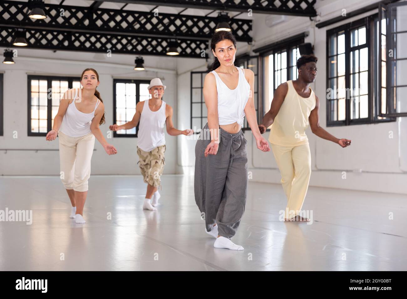 Dancers training swing movements Stock Photo - Alamy