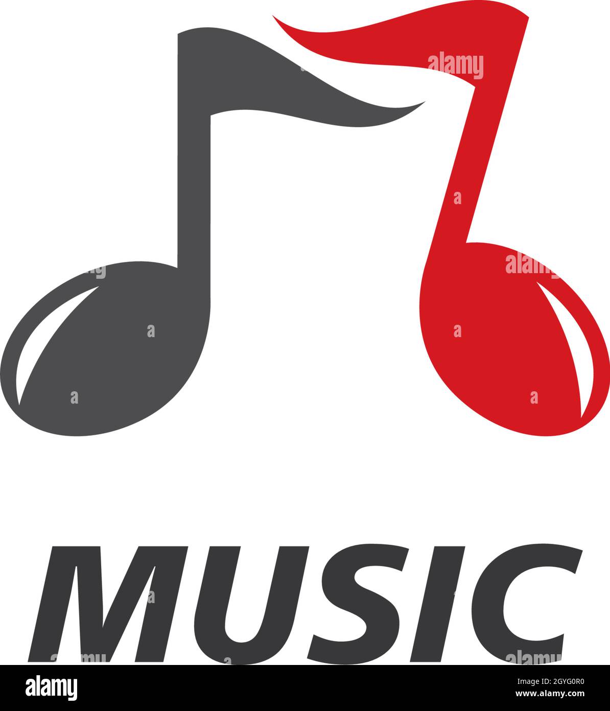 Music note Icon Vector template Stock Vector Image & Art - Alamy