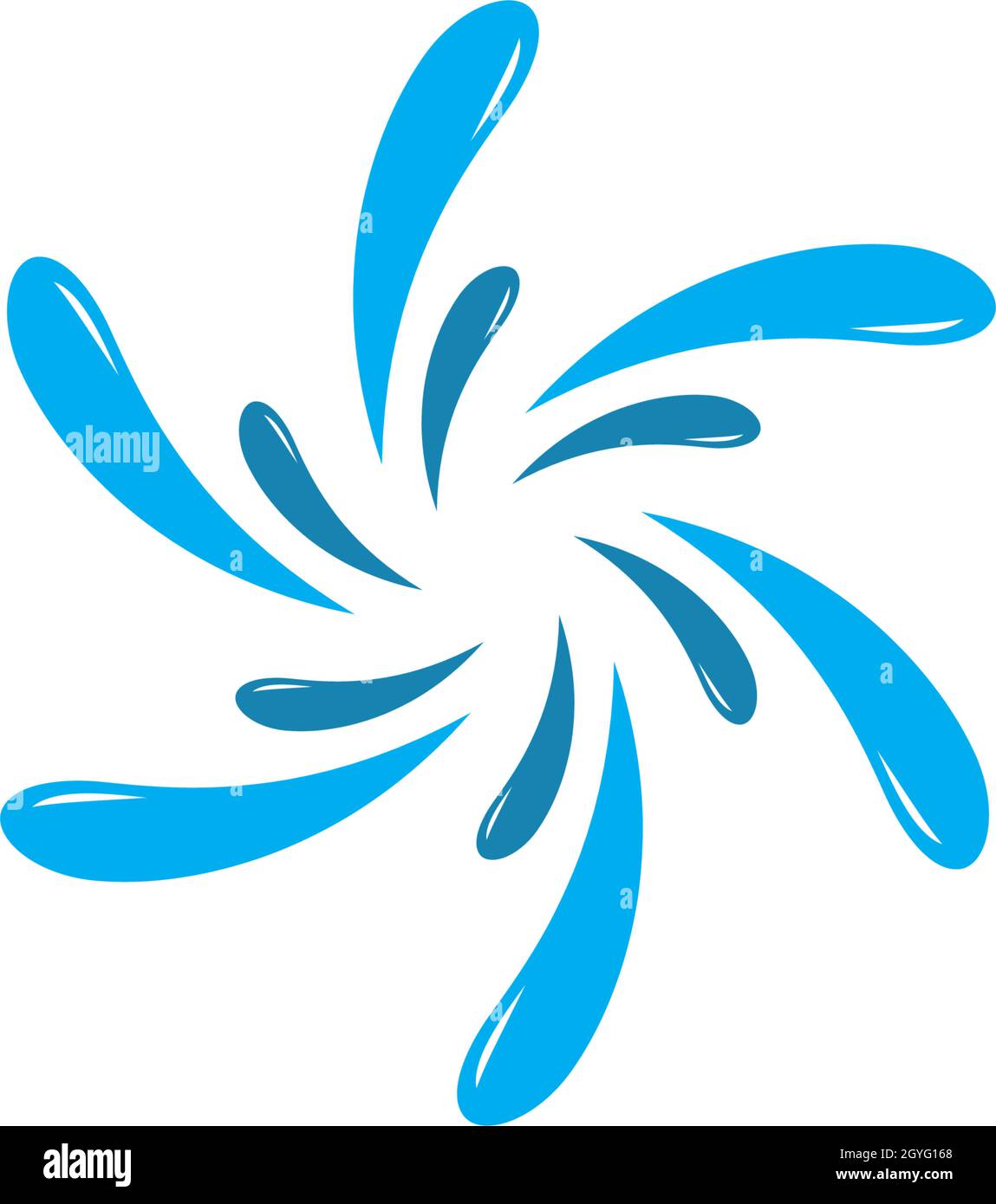 Business logo, vortex, wave and spiral icon vector template Stock ...