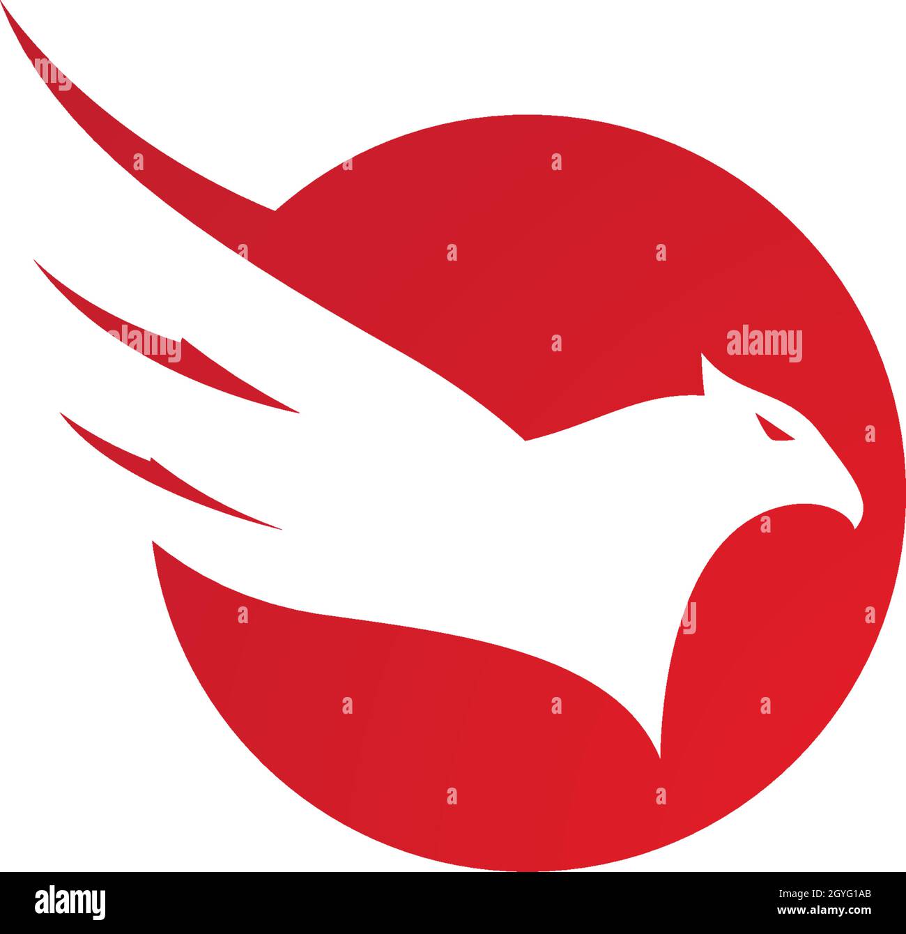 Falcon Eagle Bird Logo Template vector icon Stock Vector Image & Art ...