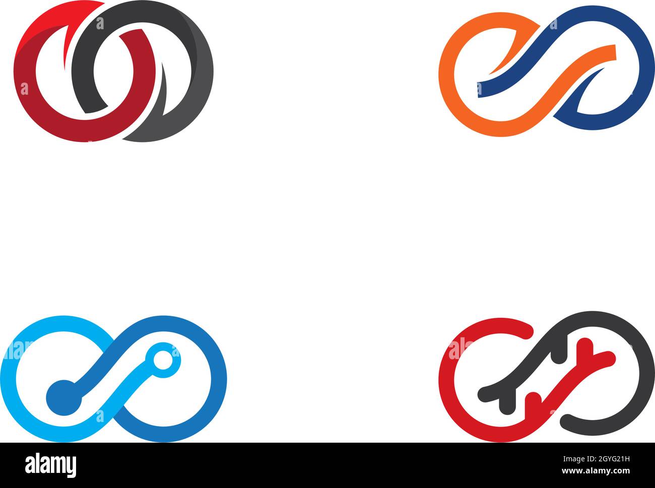 Infinity logo Vector template Stock Vector Image & Art - Alamy