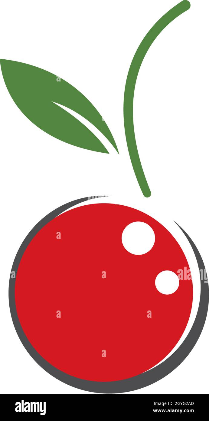 Cherry logo vector template Stock Vector Image & Art - Alamy