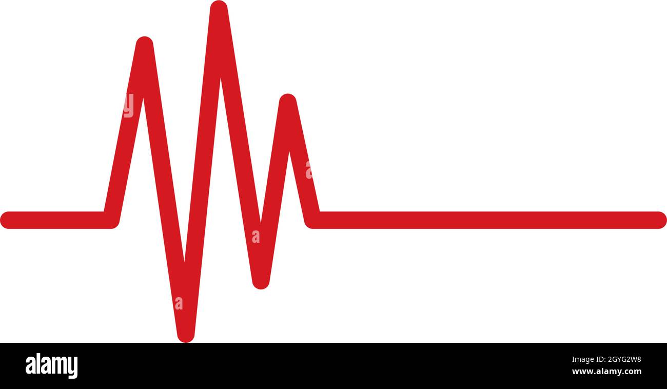 Pulse line ilustration vector template Stock Vector Image & Art - Alamy