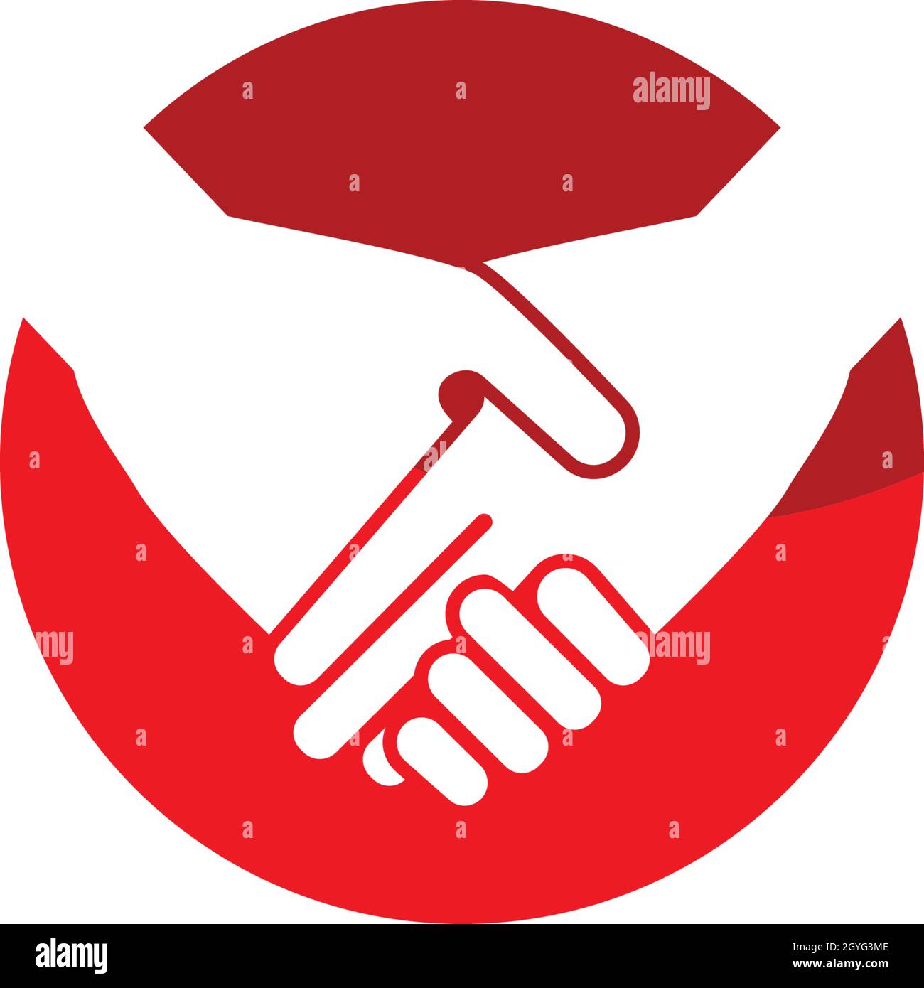 Hand Shake logo template Stock Vector Image & Art - Alamy