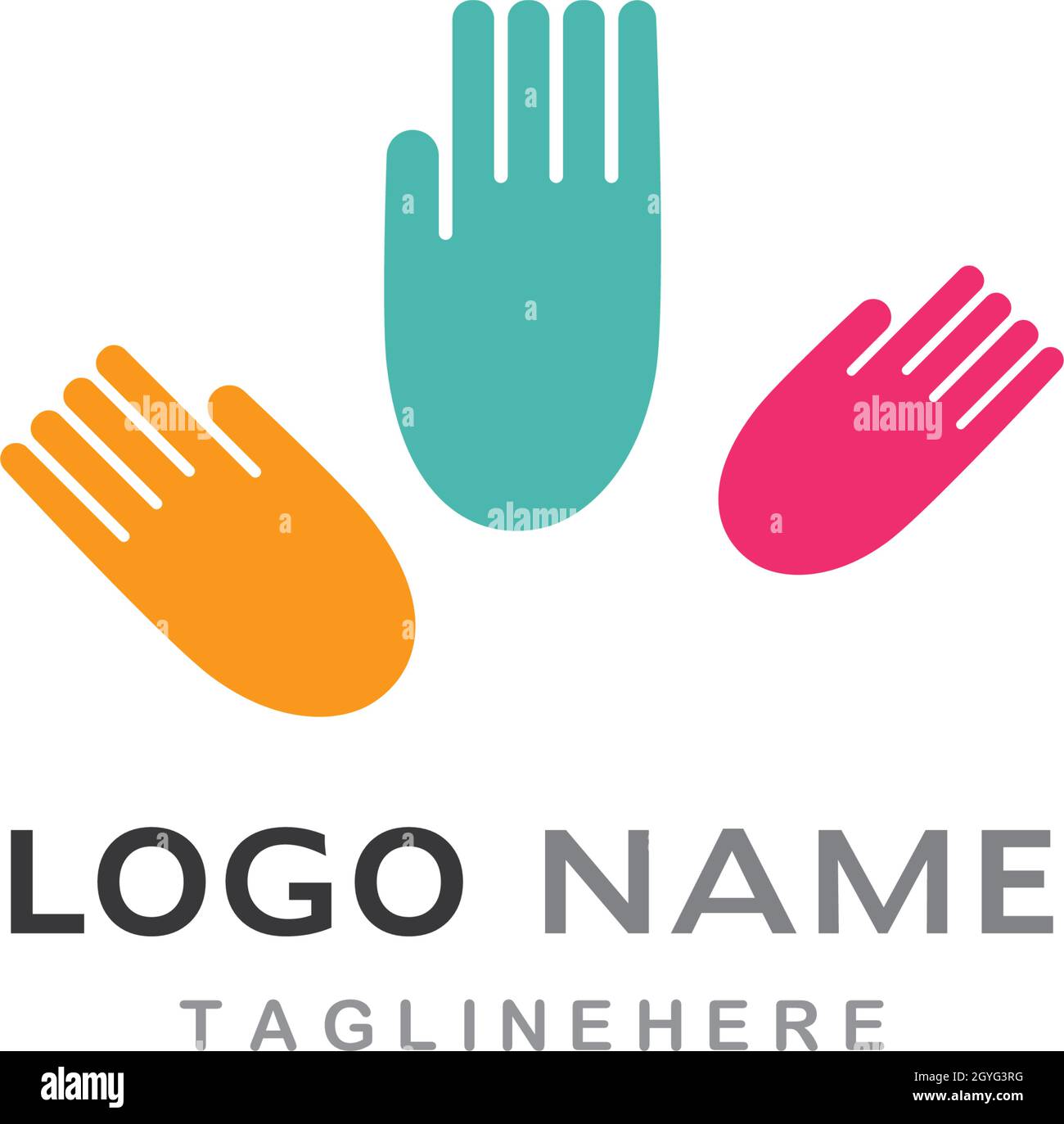 Hand Care Logo Template Stock Vector Image & Art - Alamy