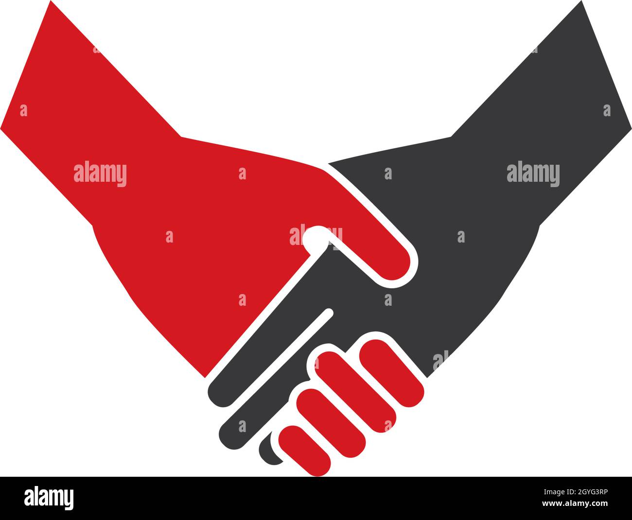 Hand Shake logo template Stock Vector Image & Art - Alamy
