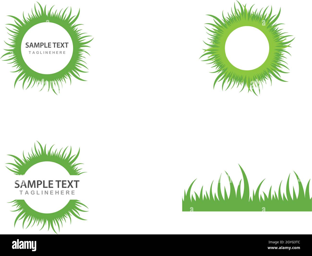 Grass logo vector template Stock Vector Image & Art - Alamy