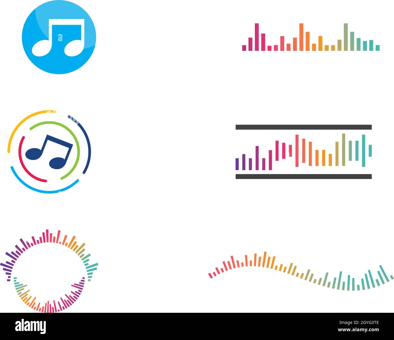 Music logo Vector template Stock Vector Image & Art - Alamy