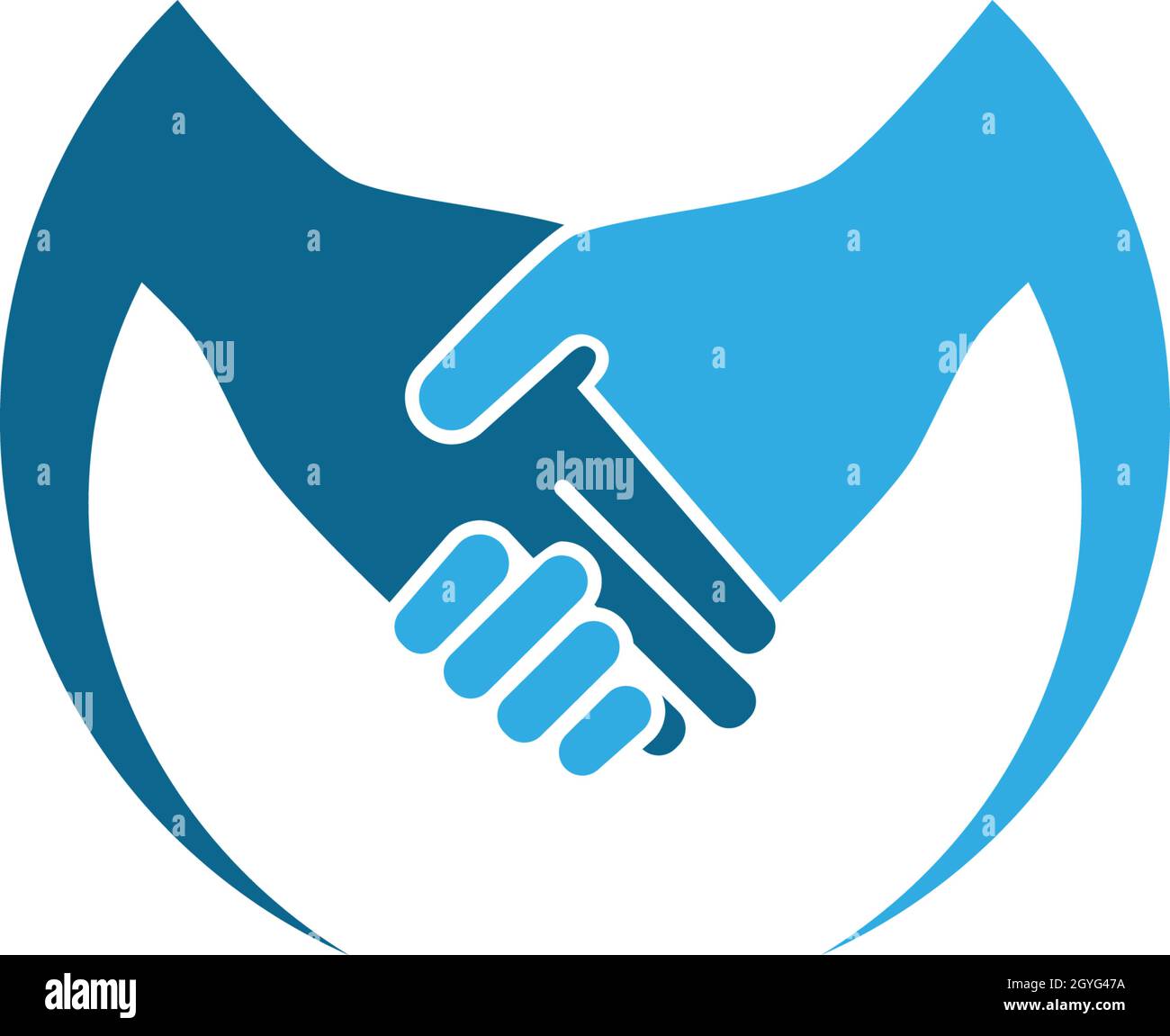 Hand Shake logo template Stock Vector Image & Art - Alamy