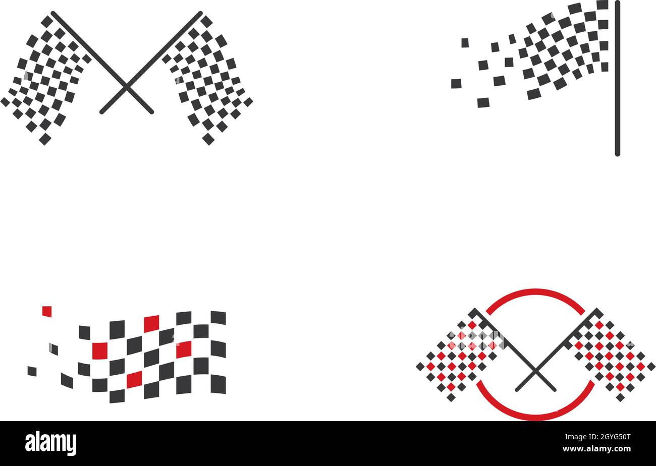 Race Flag Icon Vector Template Stock Vector Image And Art Alamy
