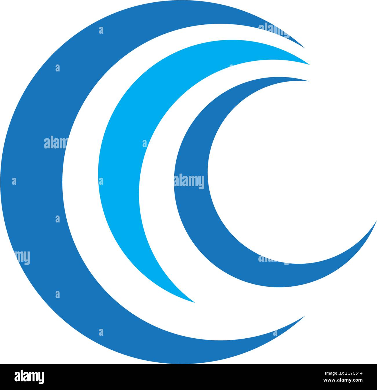 Water Wave symbol and icon Logo Template vector Stock Vector Image ...