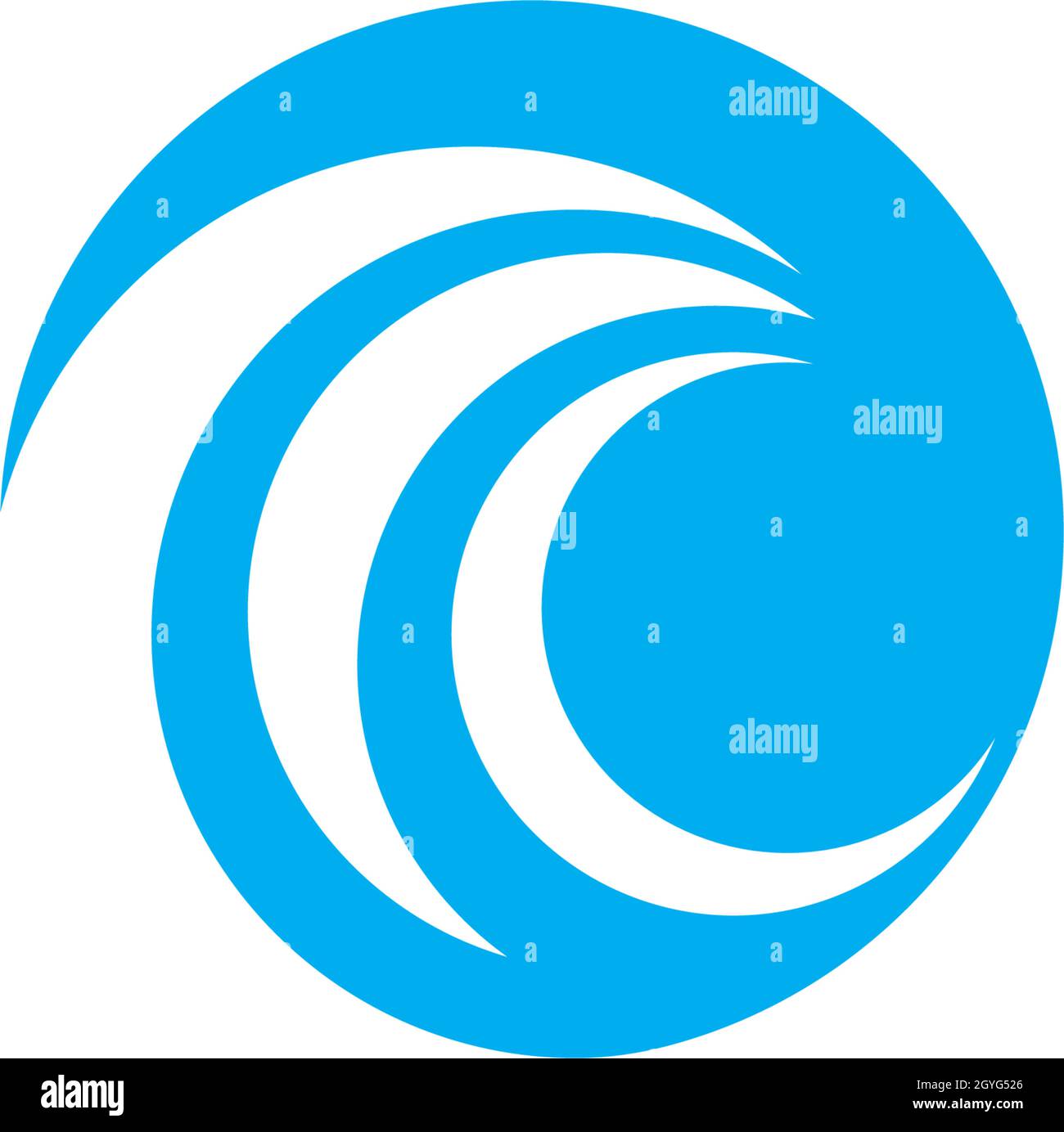 Water Wave symbol and icon Logo Template vector Stock Vector Image ...