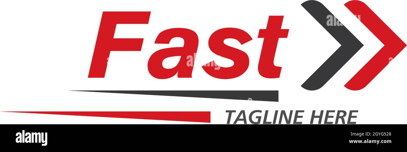 Faster Logo Template vector icon illustration design Stock Vector Image ...