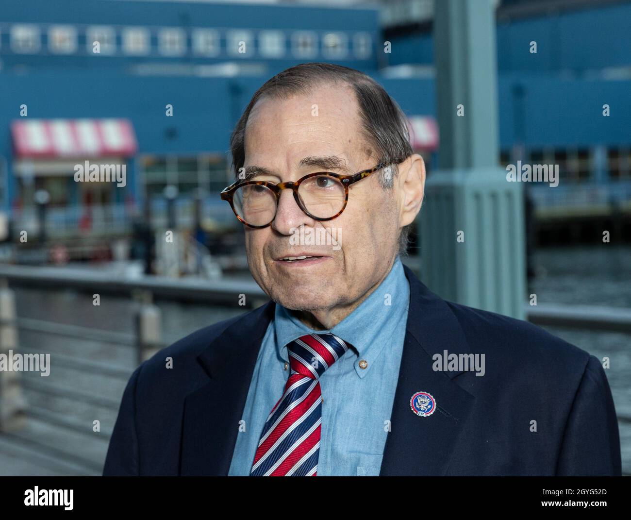 New York, NY - October 7, 2021: U. S. Representative Jerrold Nadler ...
