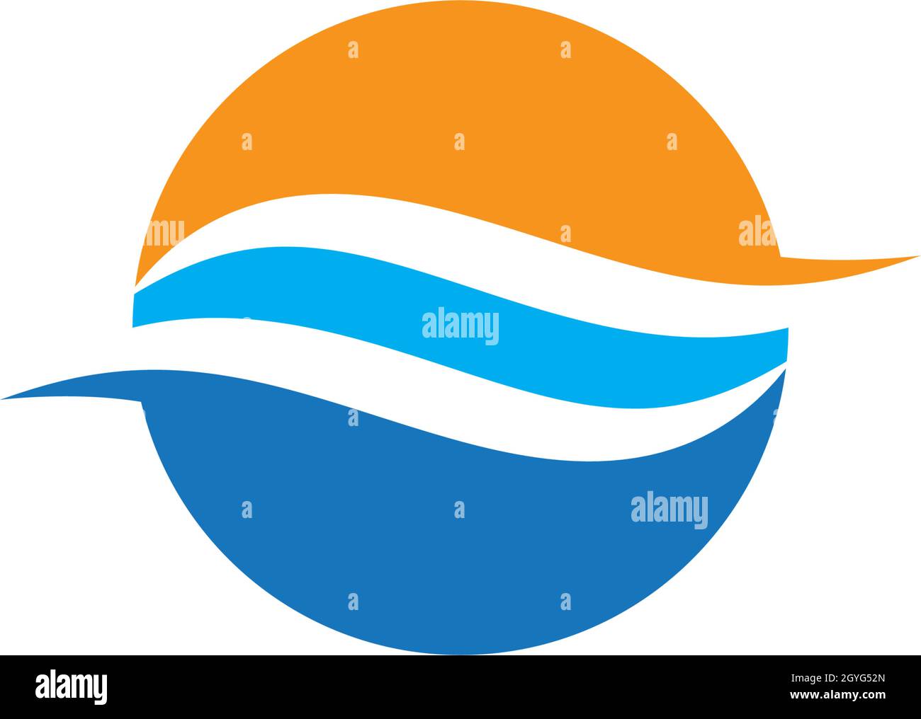 Water Wave symbol and icon Logo Template vector Stock Vector Image ...