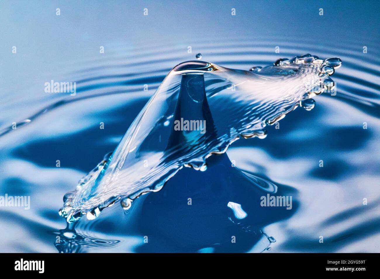 Two transparent drops on hi-res stock photography and images - Alamy