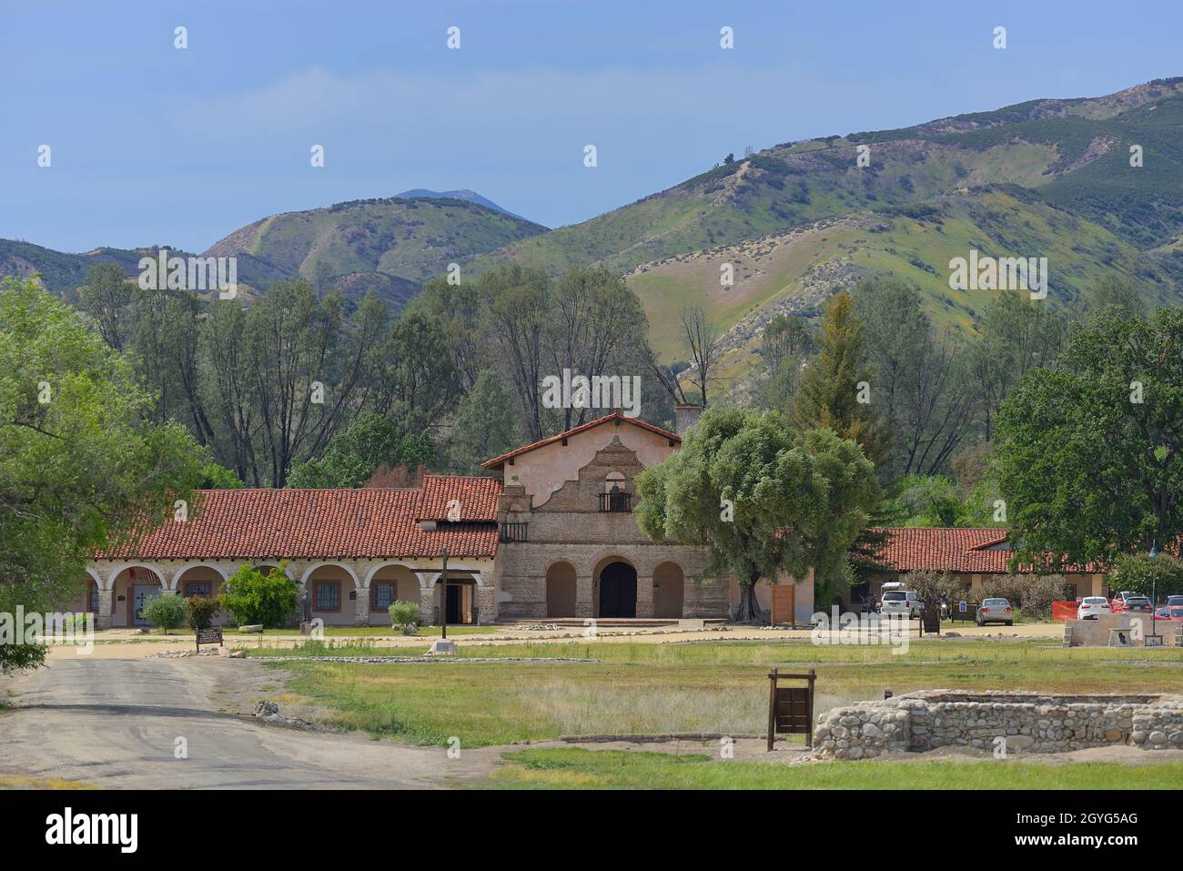The historic Mission San Antonio de Padua founded in 1771, near Jolon ...
