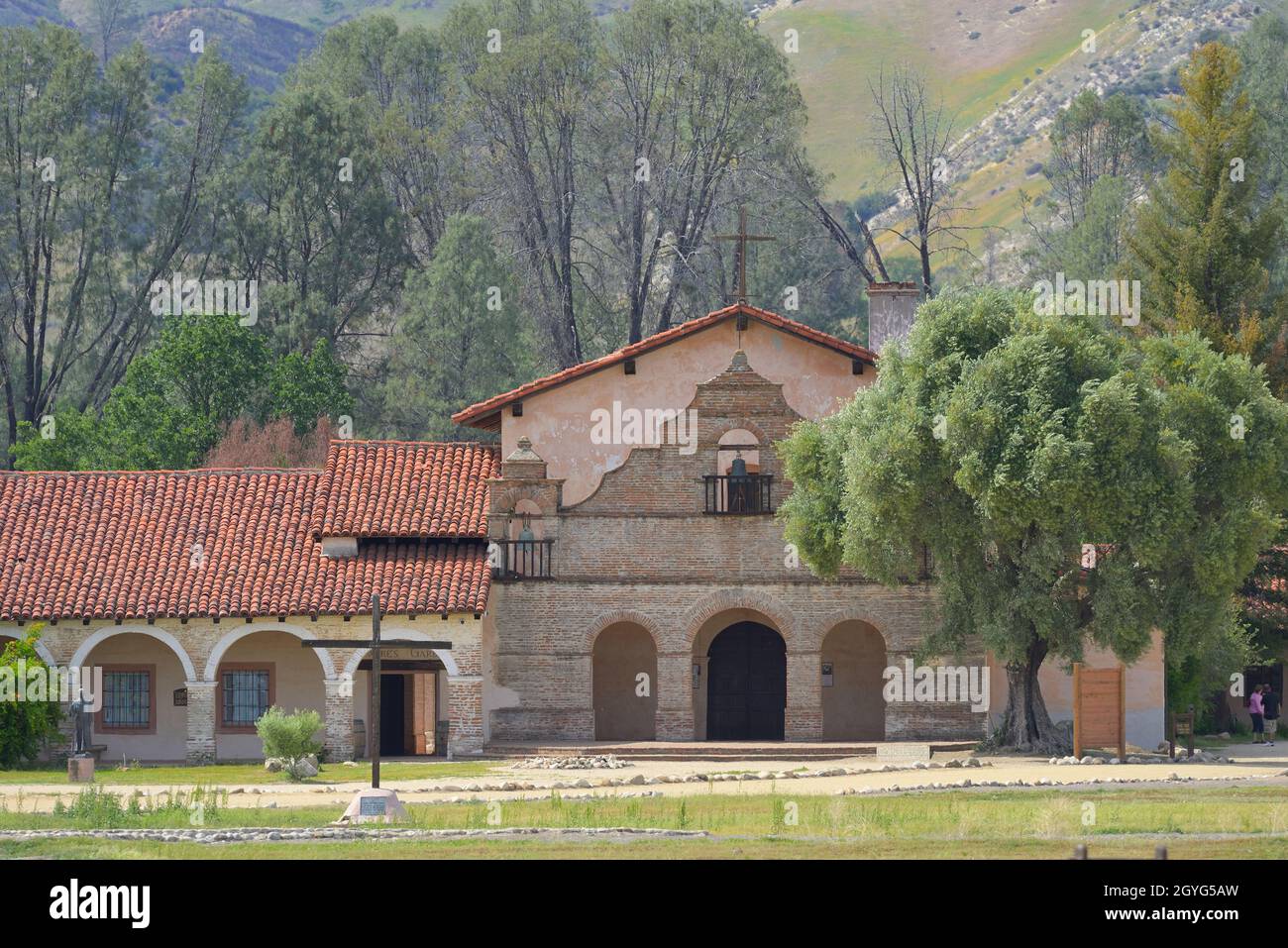 The historic Mission San Antonio de Padua founded in 1771, near Jolon ...
