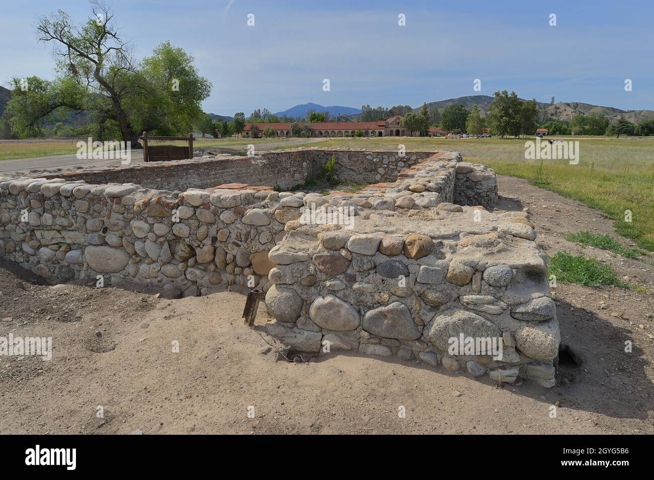 The historic Mission San Antonio de Padua founded in 1771, near Jolon ...