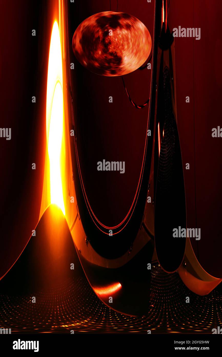 EXODUS: A lunar body rotating at high speed exits an alien spaceship ...