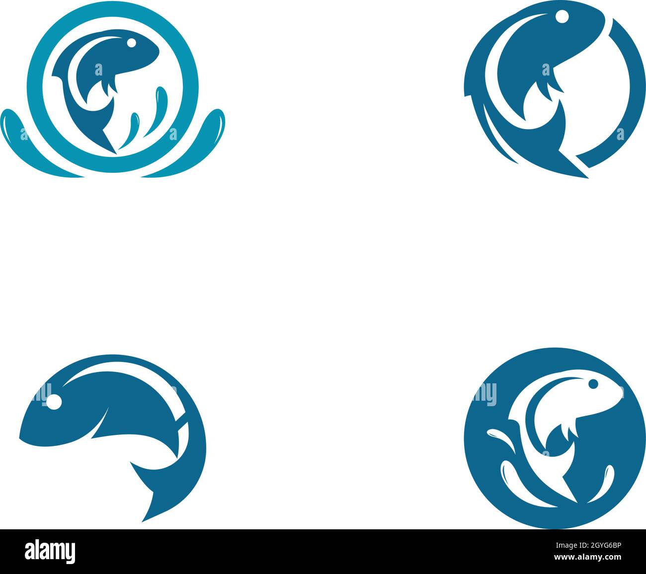 Fish logo template. Creative vector symbol of fishing club or online ...