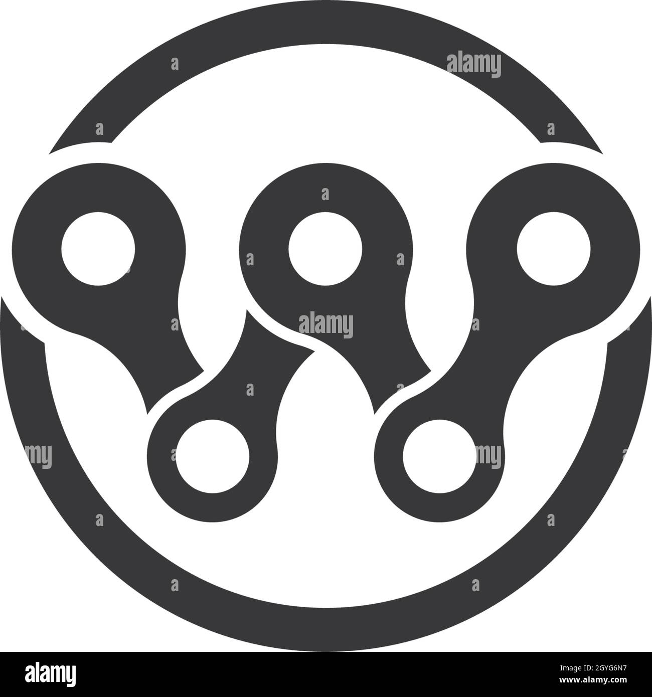 Business corporate abstract unity Chain logo design template Stock ...