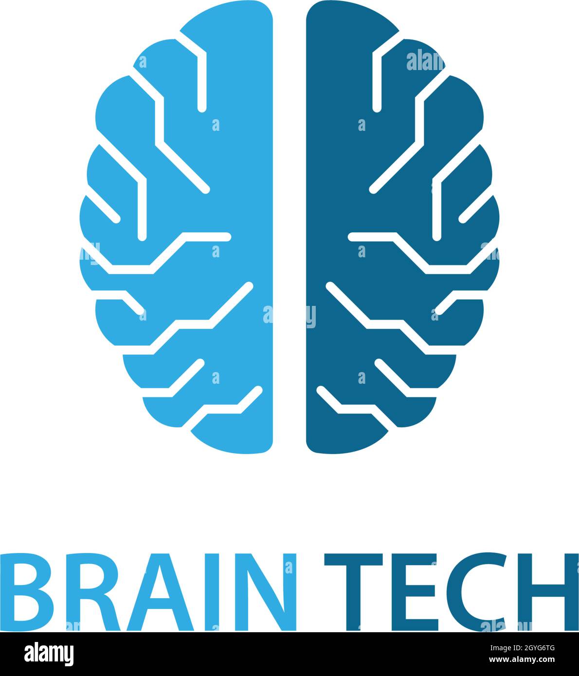 Brain logo vector hi-res stock photography and images - Alamy