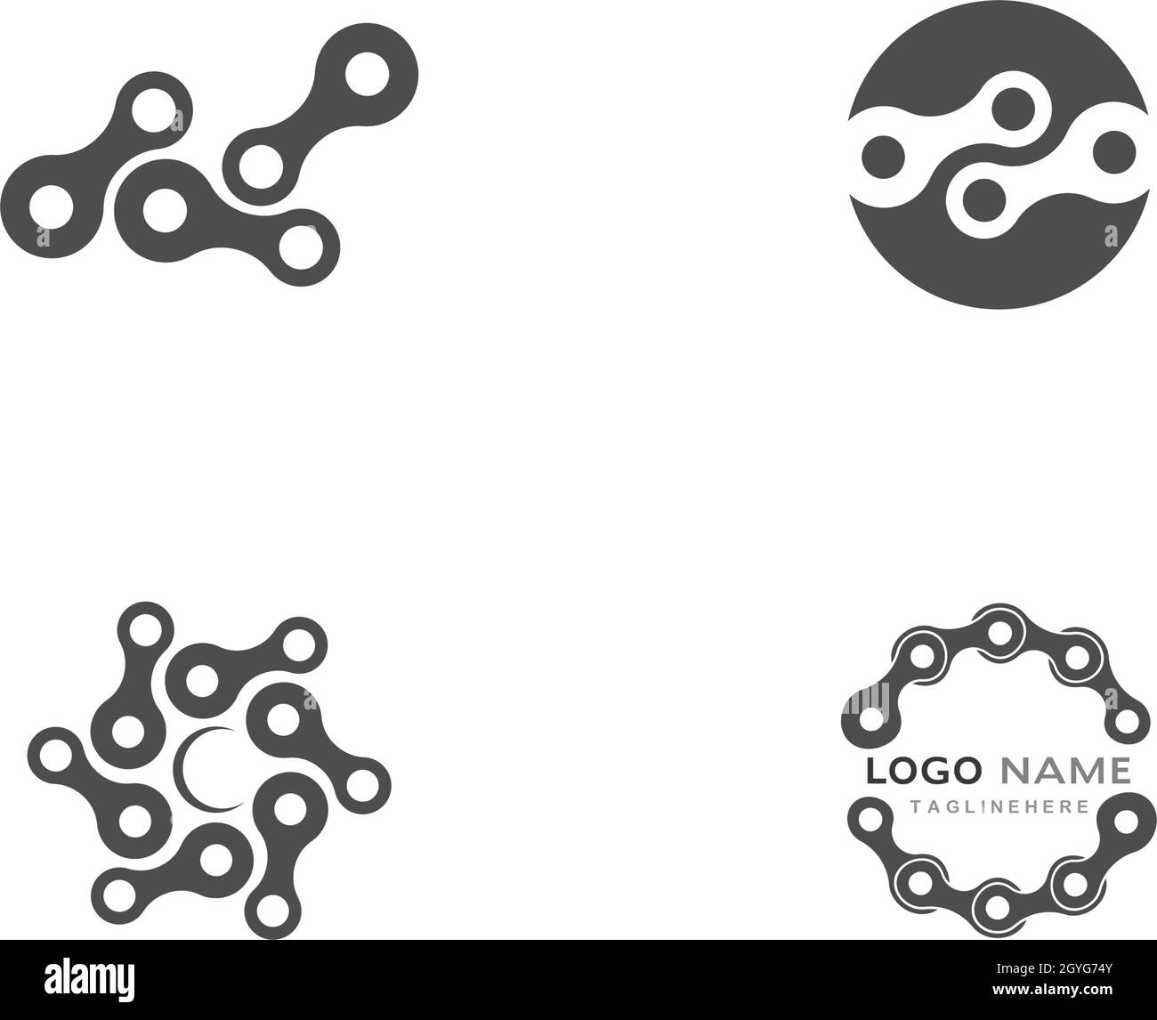 Business corporate abstract unity Chain logo design template Stock ...