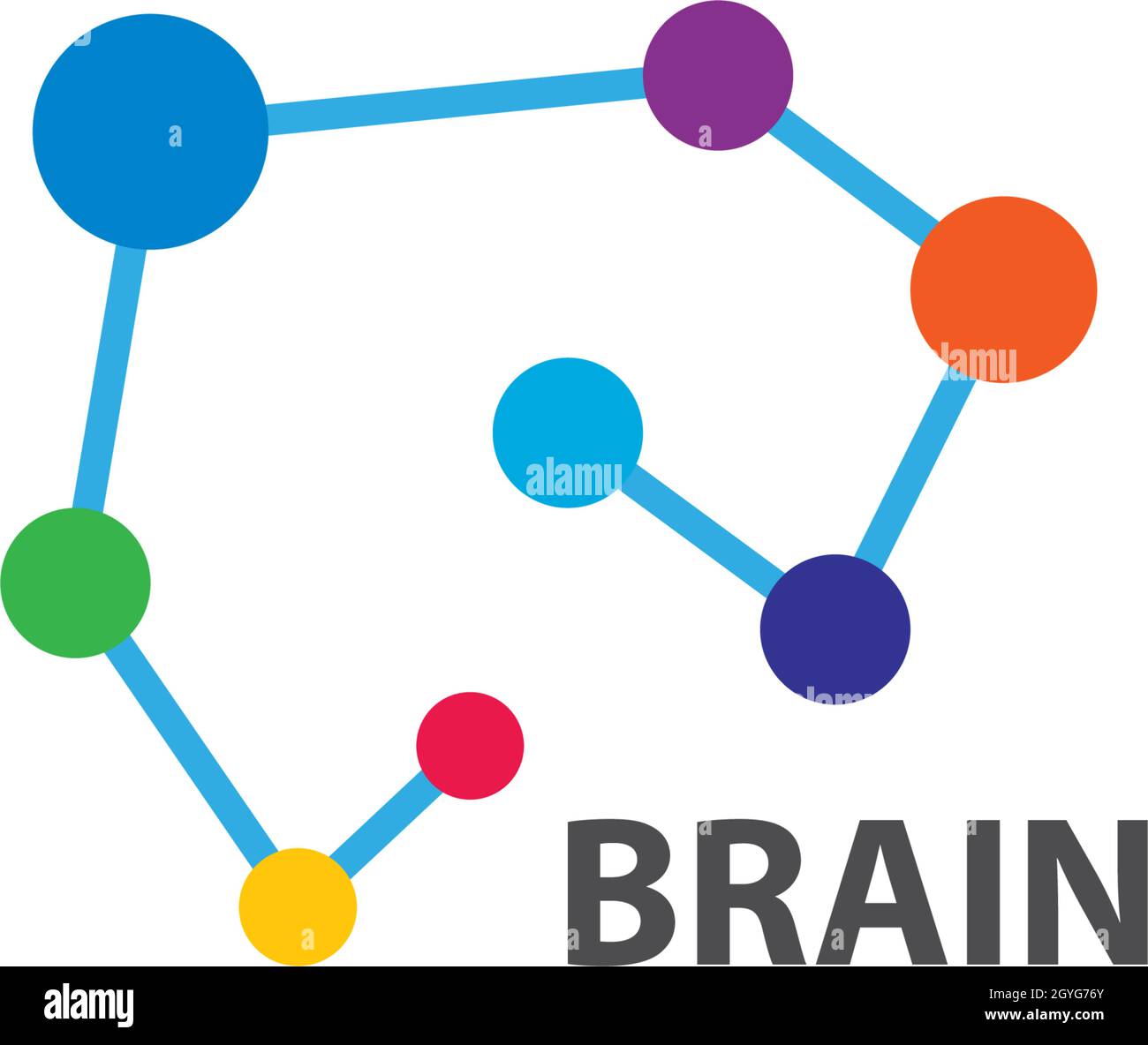 Brain Logo vector icon Template Stock Vector Image & Art - Alamy