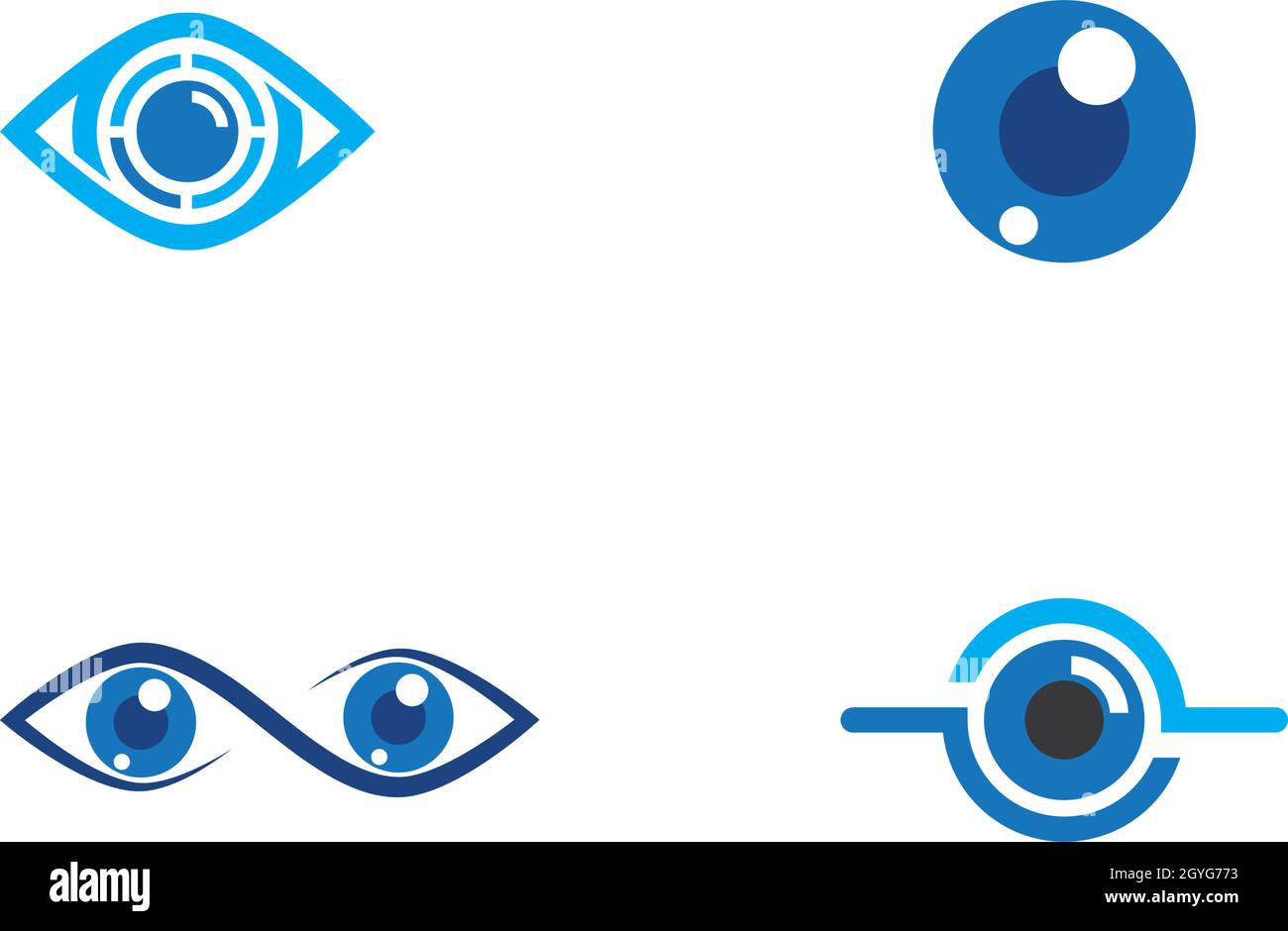 Branding Identity Corporate Eye Care vector logo design Stock Vector ...