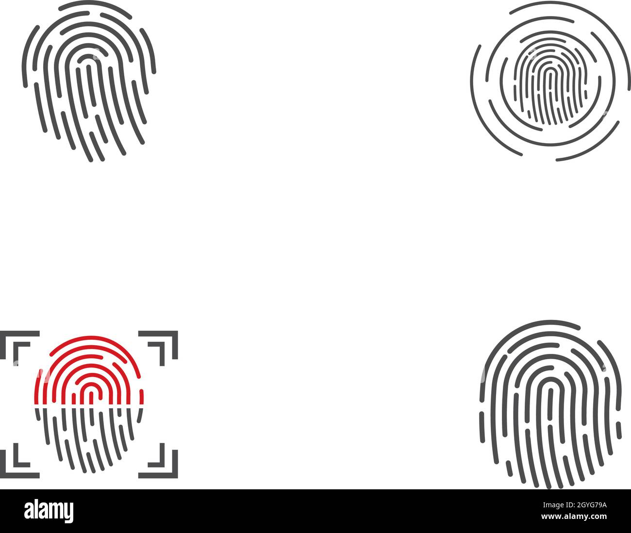 Fingerprint logo vector template Stock Vector Image & Art - Alamy