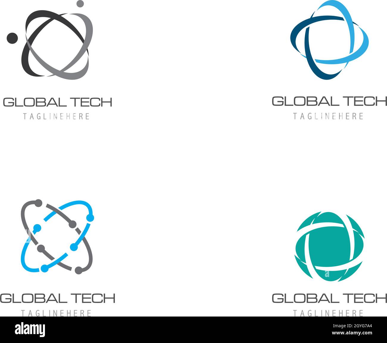 Business technology logo template vector Stock Vector Image & Art - Alamy