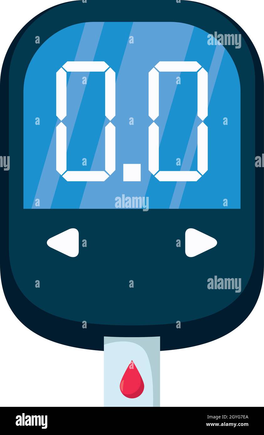 digital glucometer device tech icon Stock Vector Image & Art - Alamy