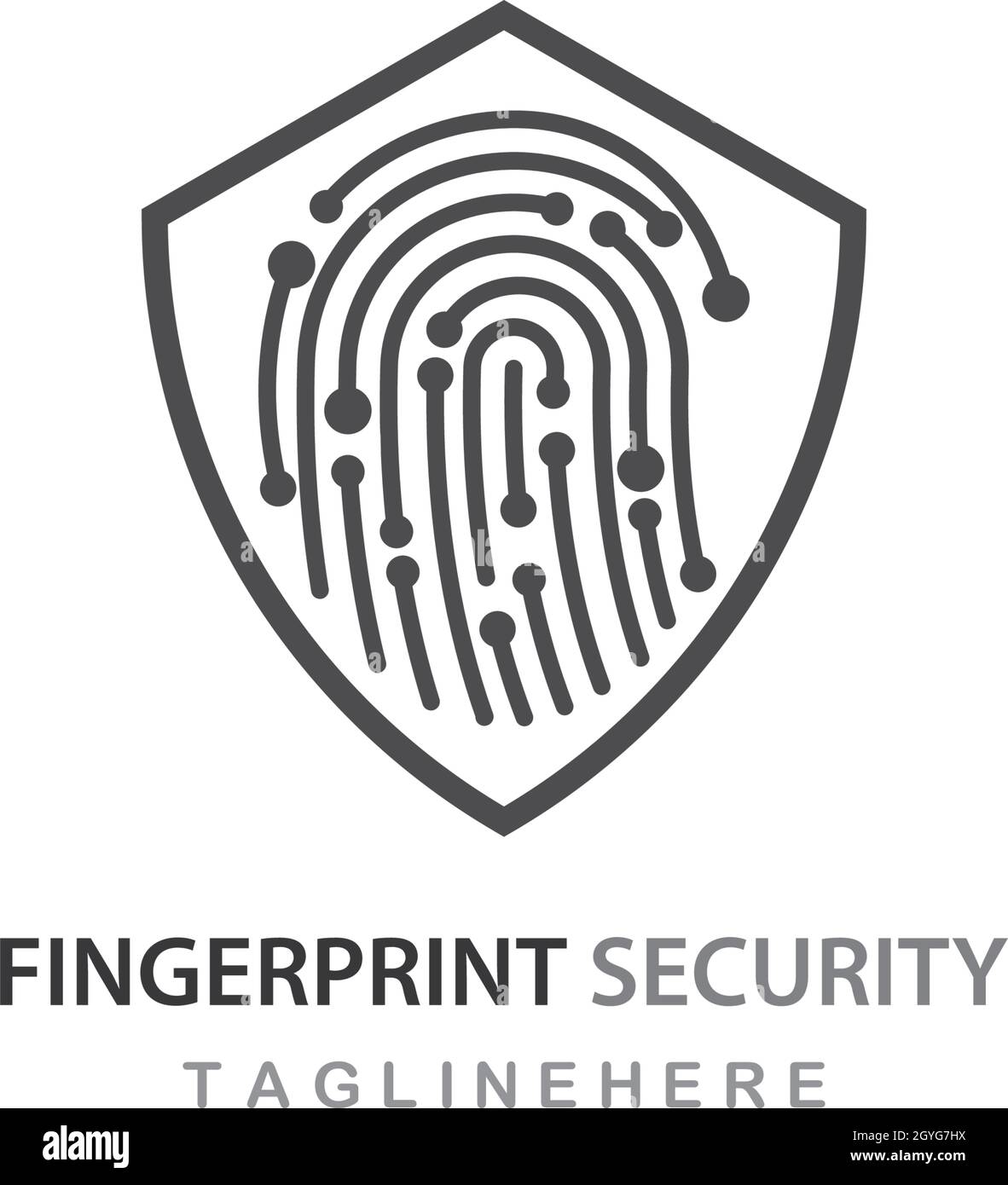 Fingerprint logo vector template Stock Vector Image & Art - Alamy
