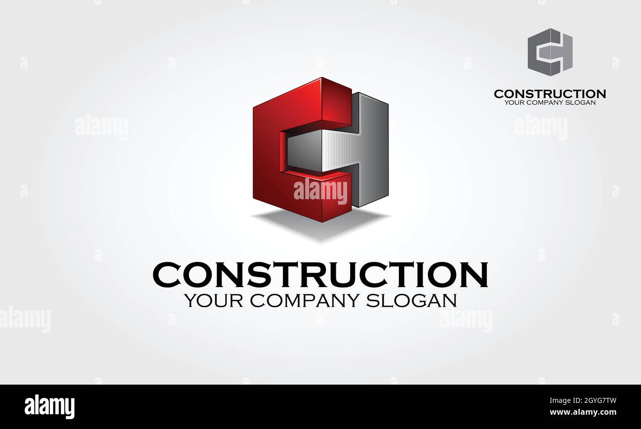 Construction Vector Logo Illustration. An excellent logo template ...