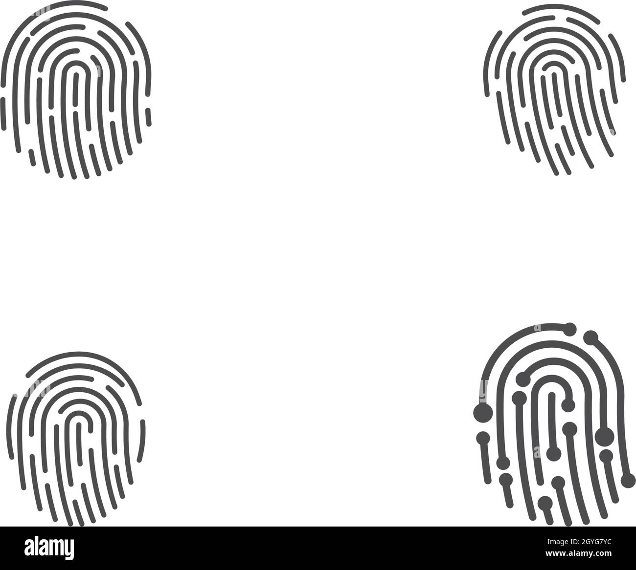 Fingerprint logo vector template Stock Vector Image & Art - Alamy