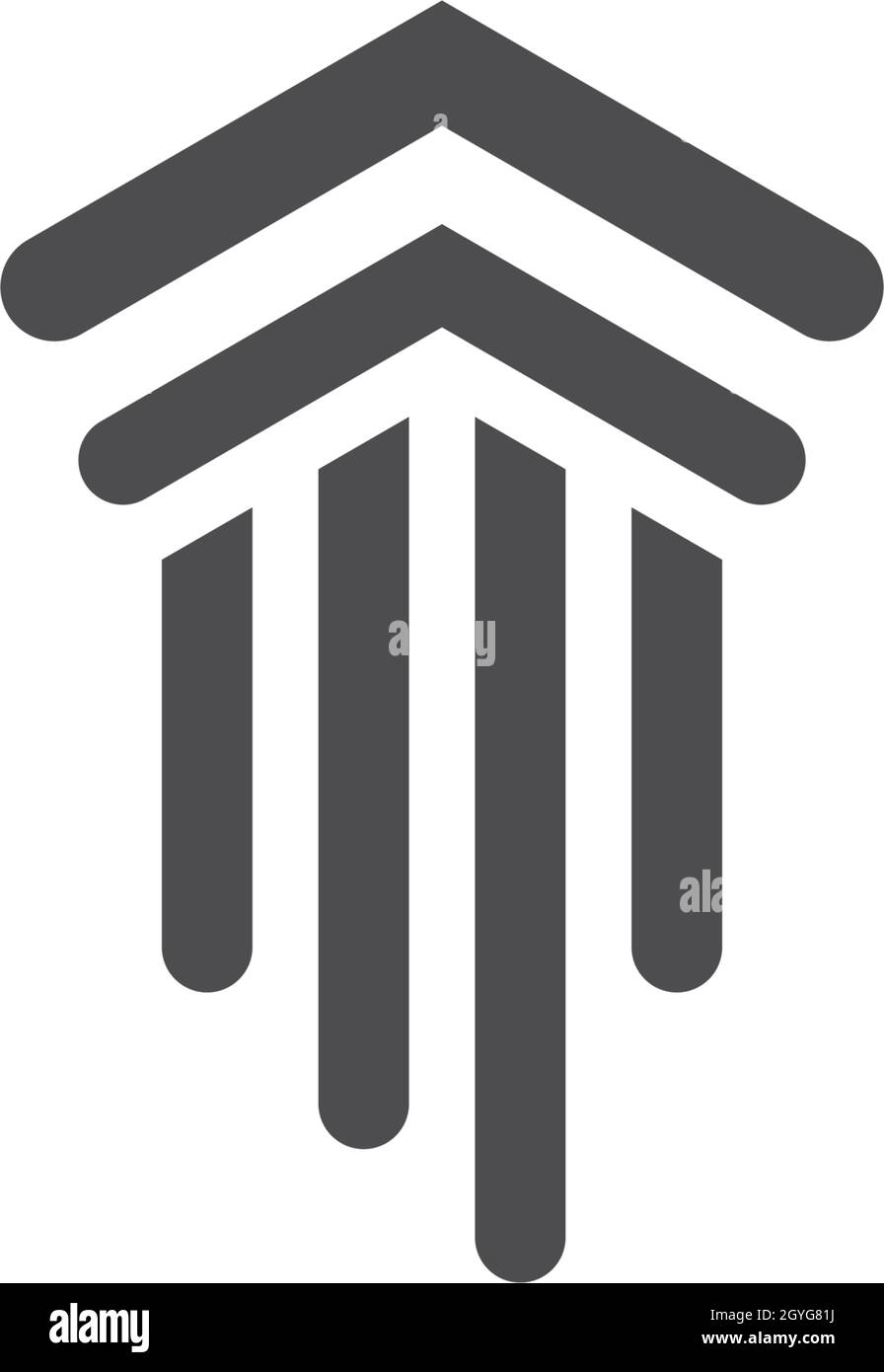 column Logo vector Template Stock Vector Image & Art - Alamy