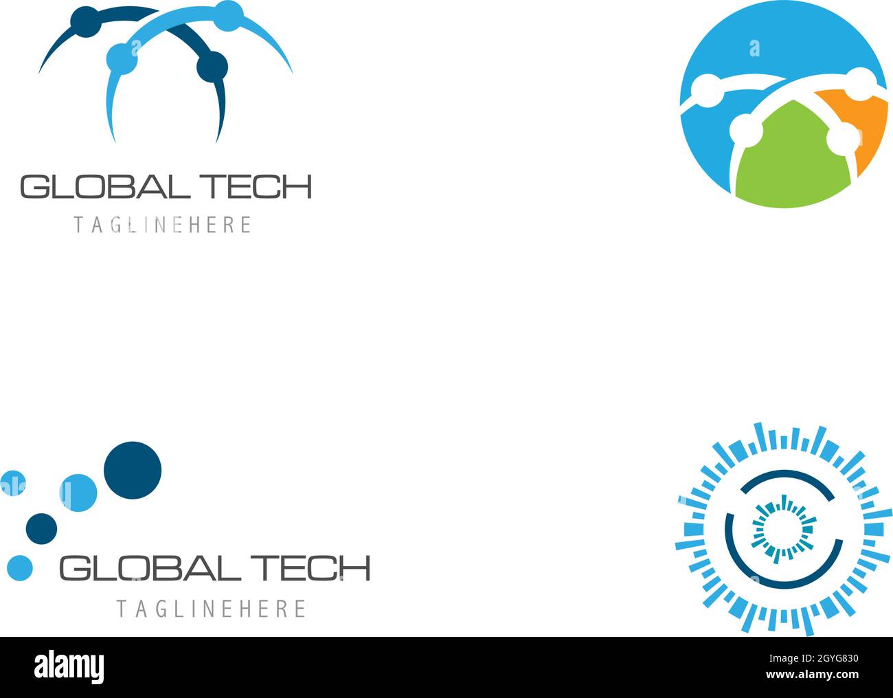 Business technology logo template vector Stock Vector Image & Art - Alamy