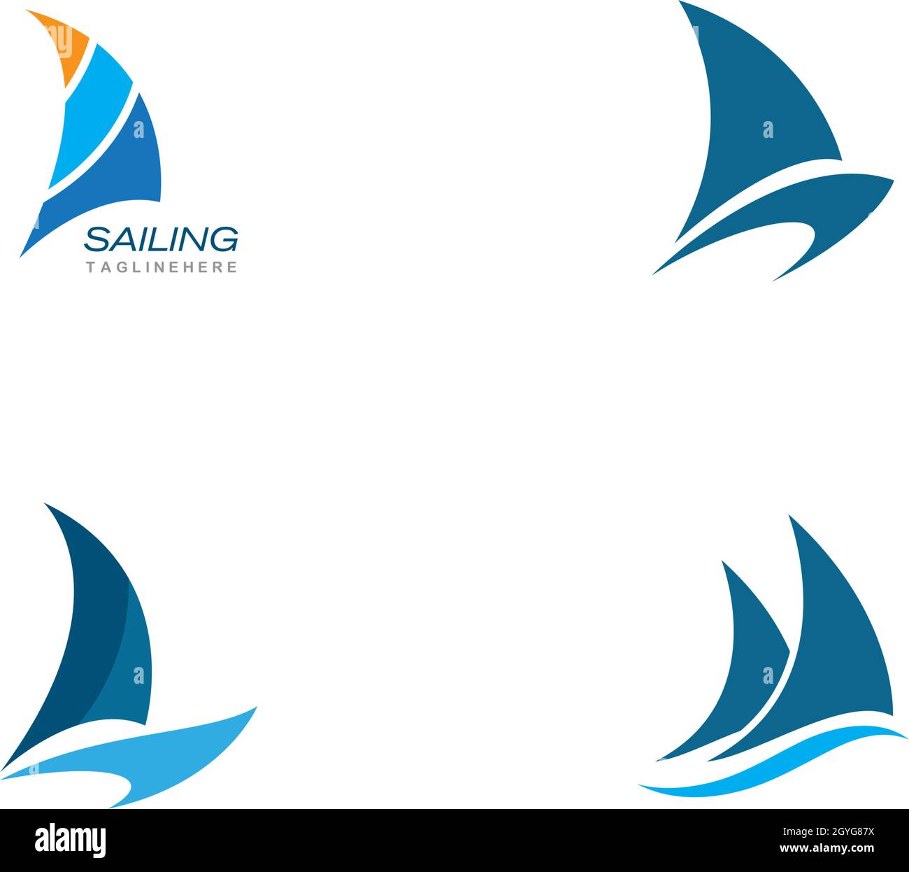 Sailing boat logo Template vector Stock Vector Image & Art - Alamy