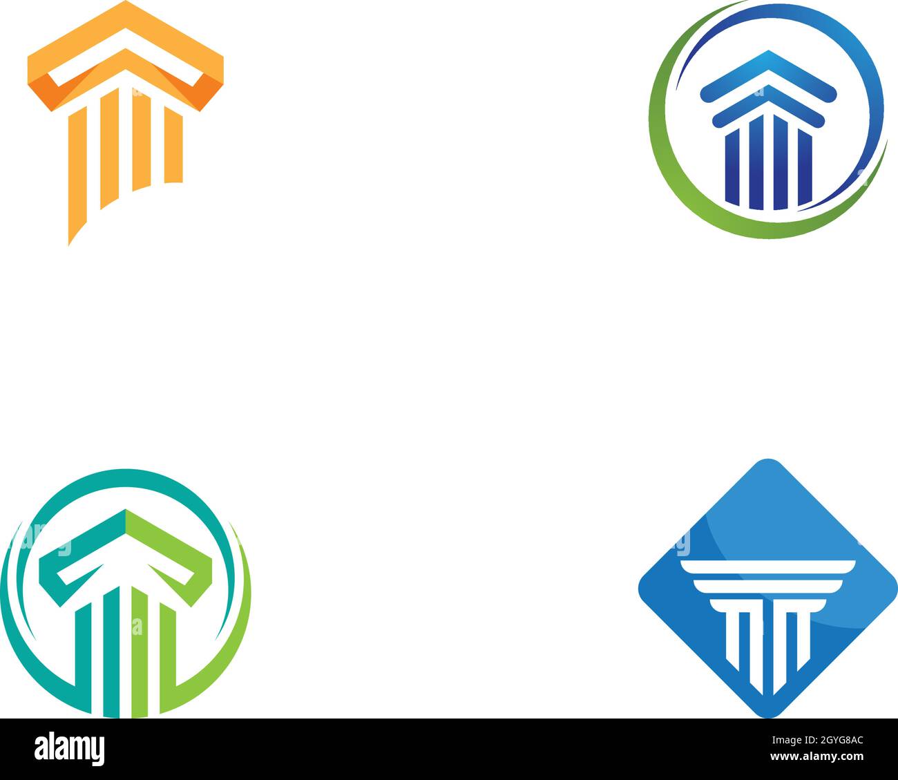 Pillar Logo vector Template Stock Vector Image & Art - Alamy