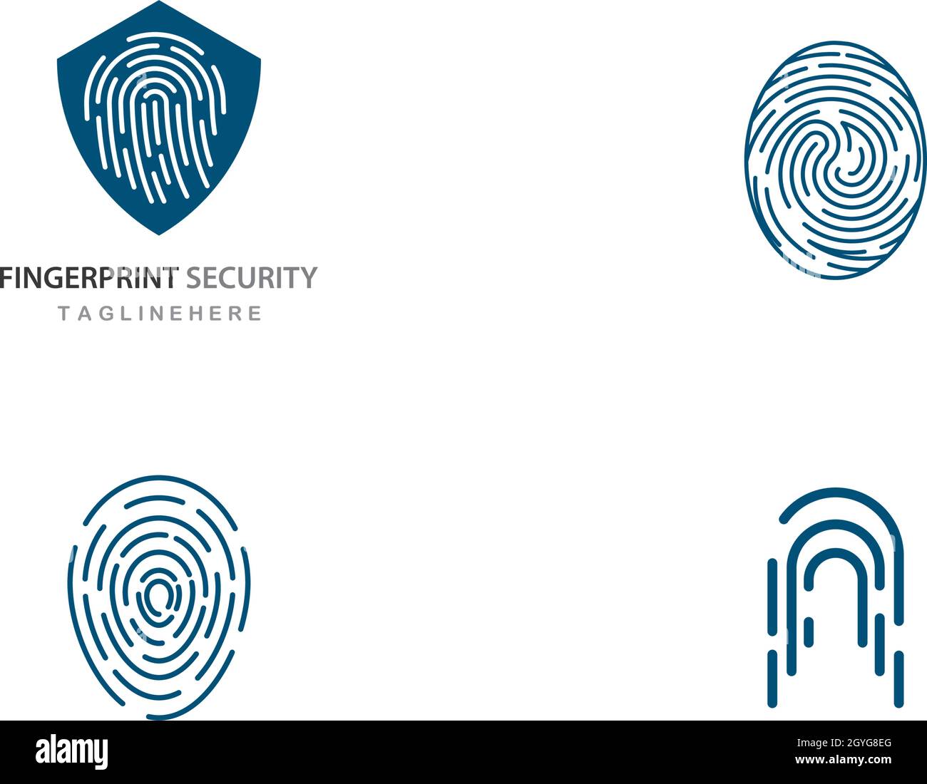 Fingerprint logo vector template Stock Vector Image & Art - Alamy