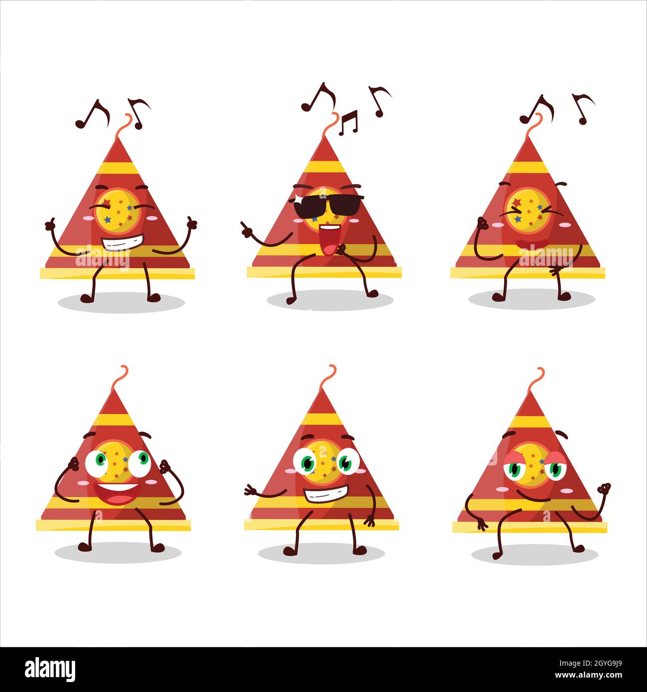 An image of firecracker smoke cone dancer cartoon character enjoying ...