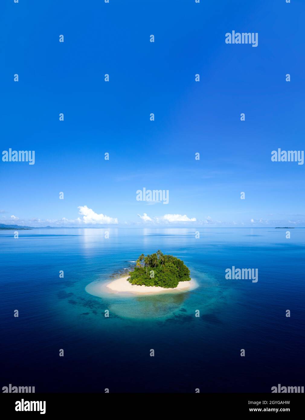 Unnamed, uninhabited island off Santa Isabel, Solomon Islands Stock ...