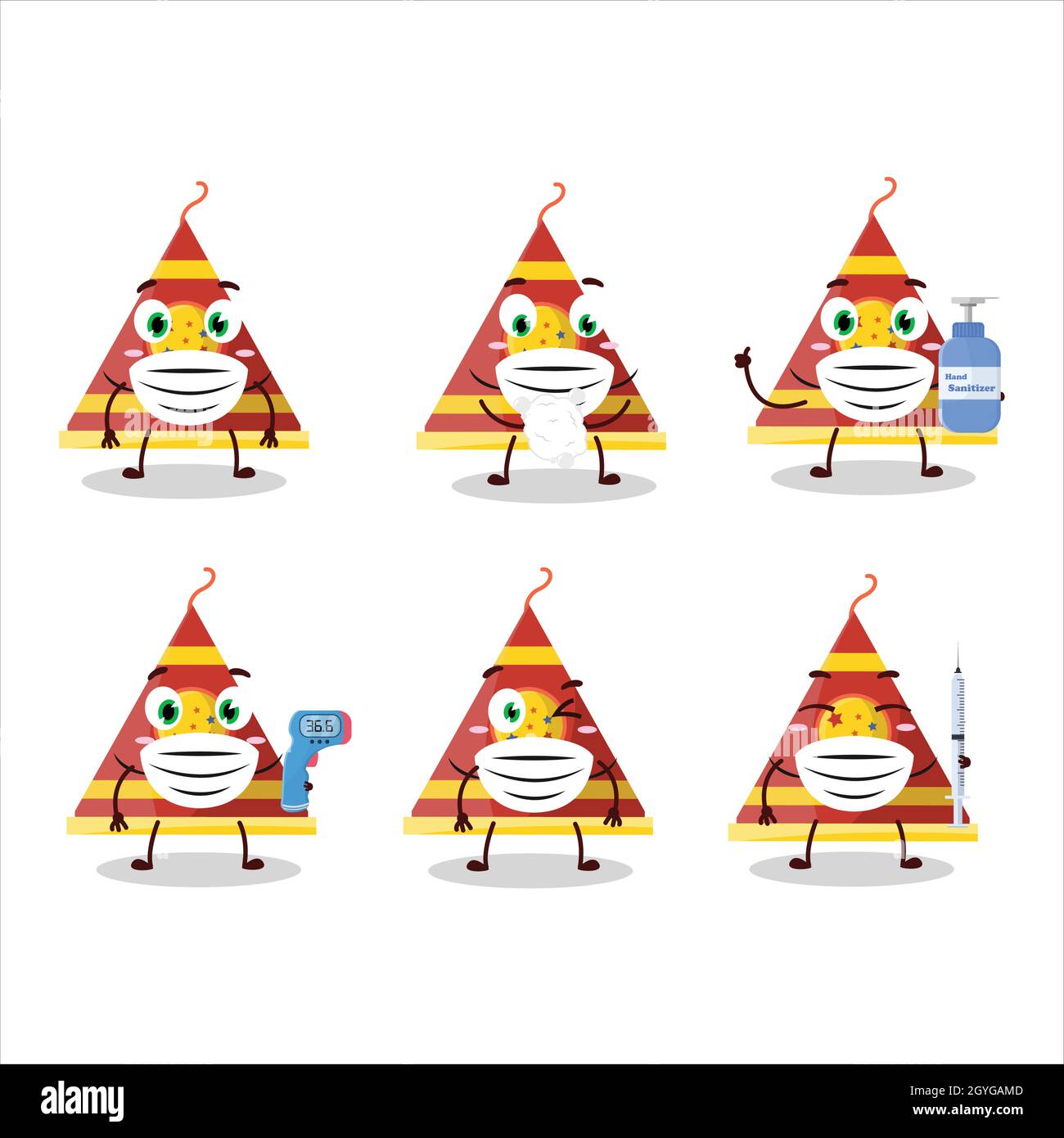 A picture of firecracker smoke cone cartoon design style keep staying ...