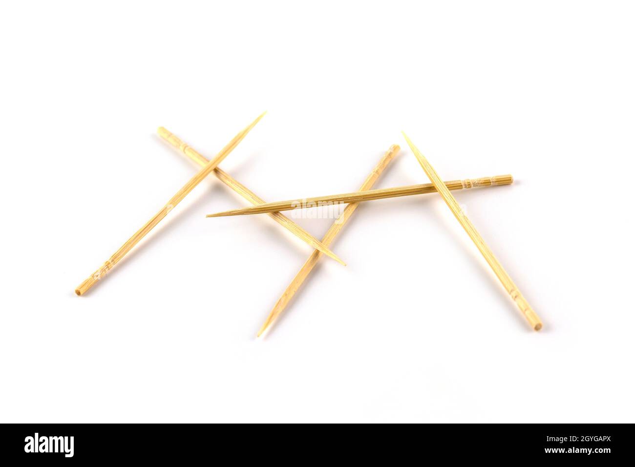 Bamboo Toothpick isolated on white background Stock Photo - Alamy