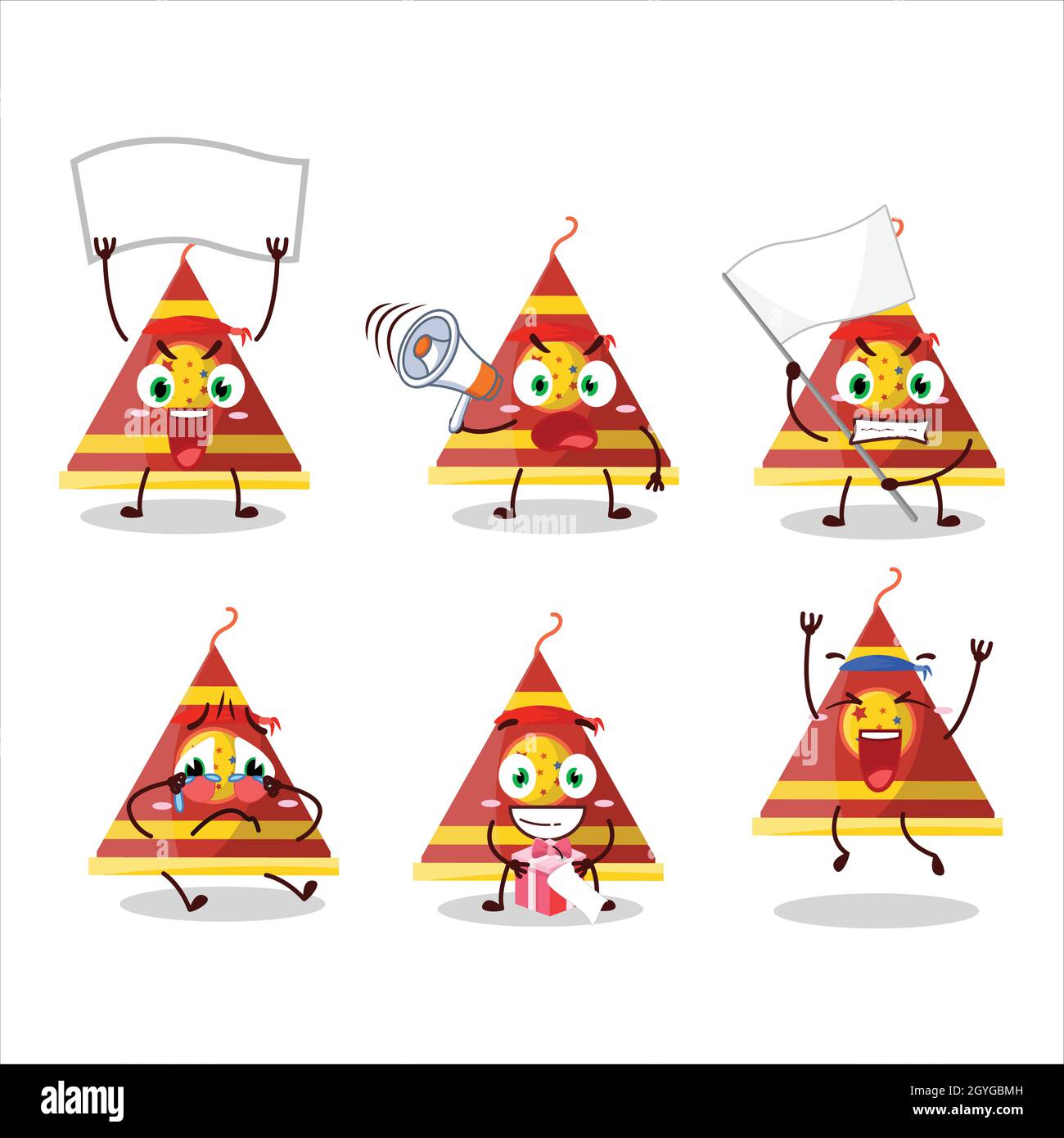 Mascot design style of firecracker smoke cone character as an ...