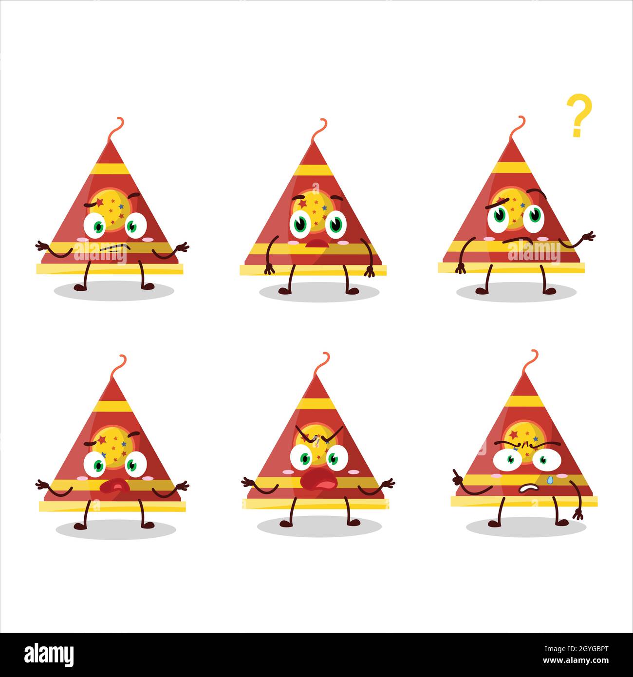Cartoon character of firecracker smoke cone with what expression ...